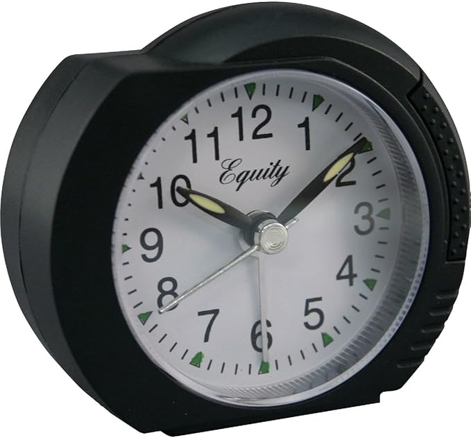 Amazon.com: Equity 27001 Black Quartz Analog Alarm Clock with Ascending ...