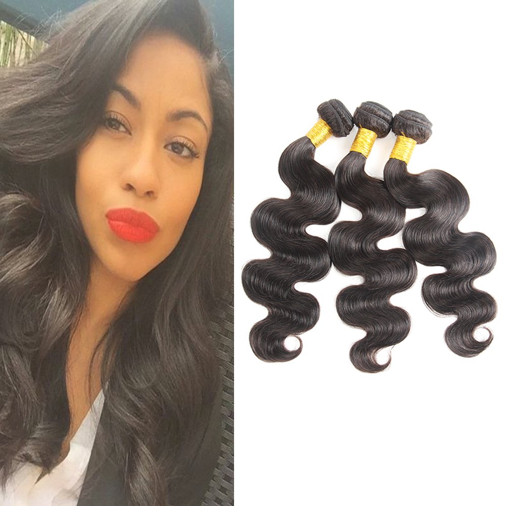 Amazon.com : Human Hair Bundles 10 Inch Body Wave Bundles Human Hair ...