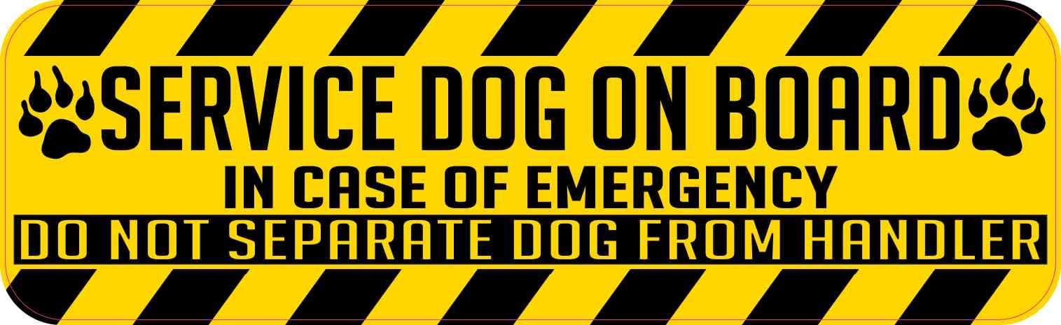 Amazon.com - TOTOMO Service Dog on Board Do Not Separate from Handler ...