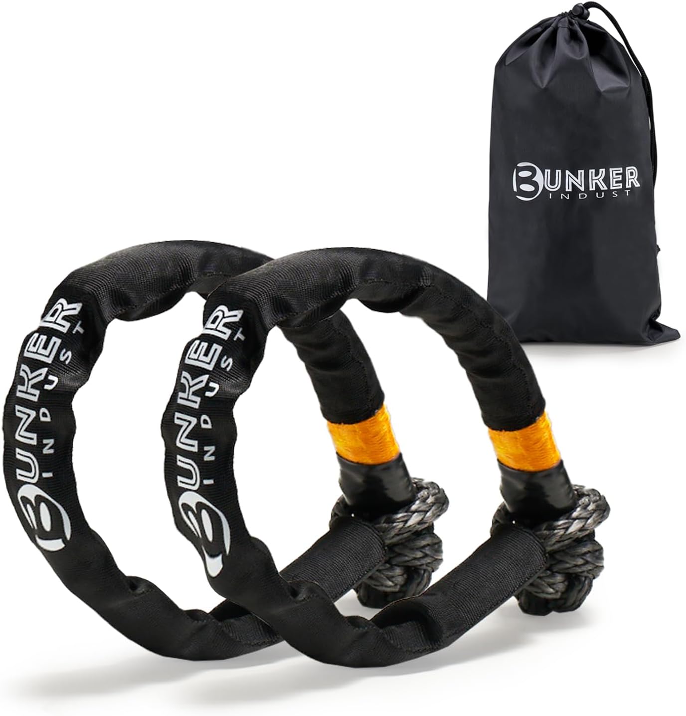 Amazon.com: BUNKER INDUST 2Pcs Synthetic Soft Shackle Rope,1/2 Inch x ...