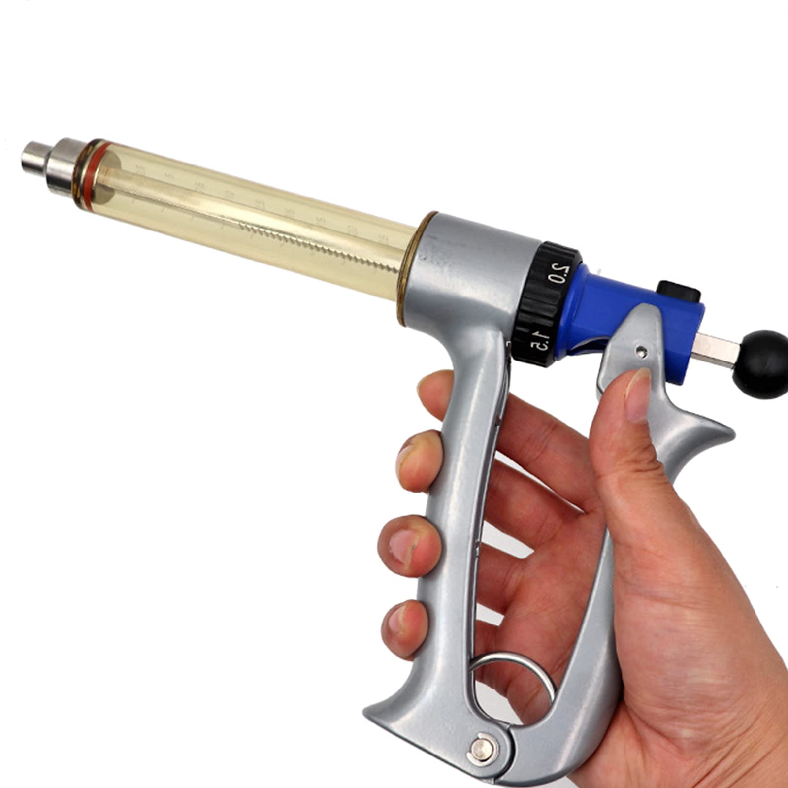 Buy Livestock Syringe Injector, Adjustable 50ML Livestock Semi ...