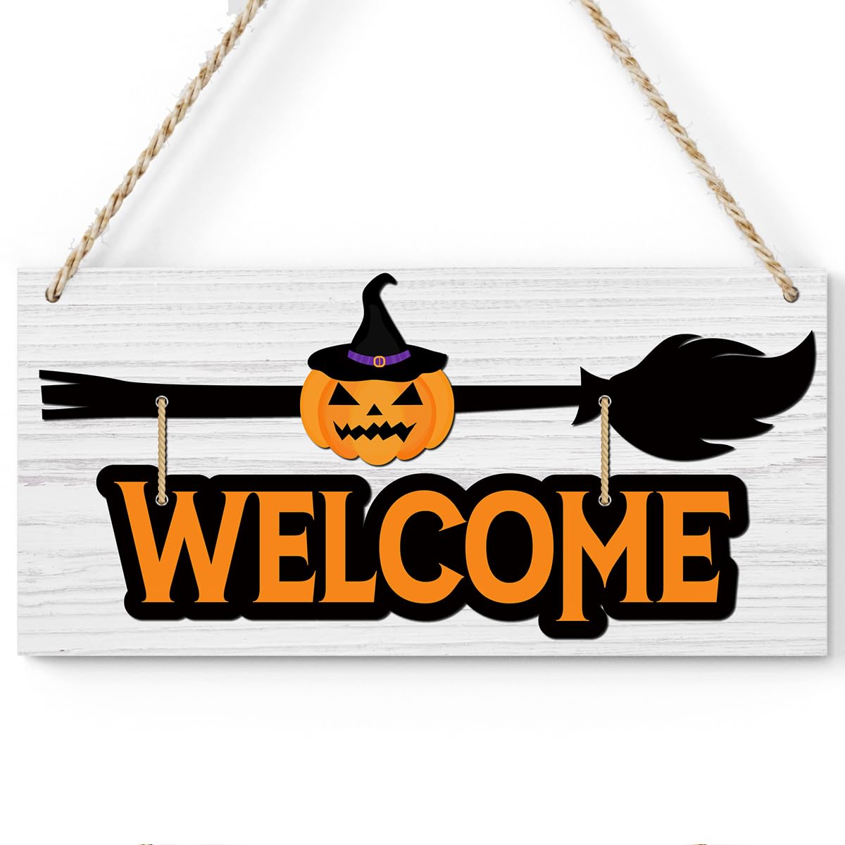 Halloween Welcome Sign 36in "Boo" Halloween Porch Sign Front Porch