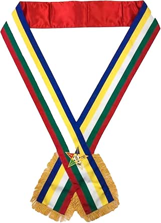 Amazon.com: Vibrant Elegance: 5-PC of OES Sashes with Five-Color Moire ...