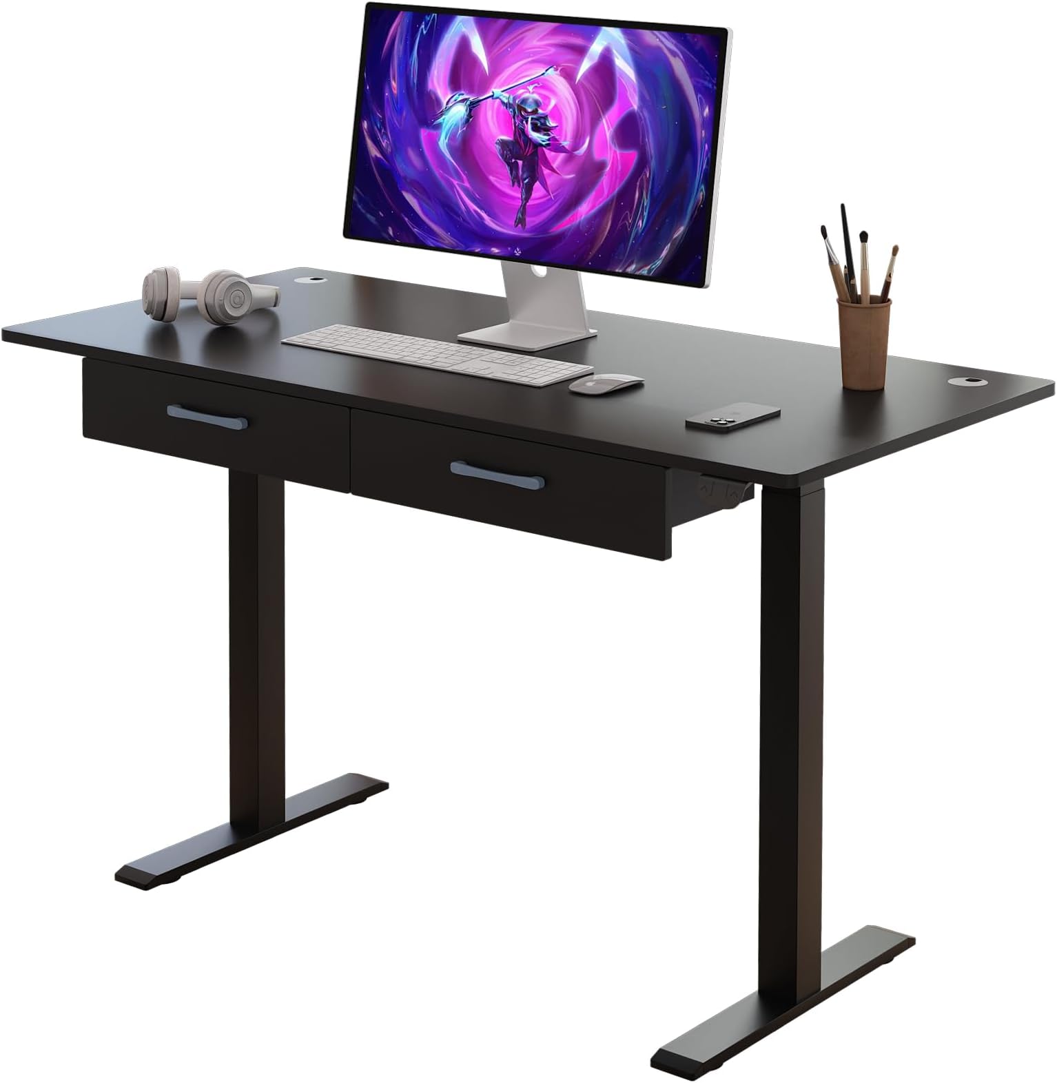 Amazon.com: Our Modern Space 2-Drawer Height Adjustable 45" Electric ...
