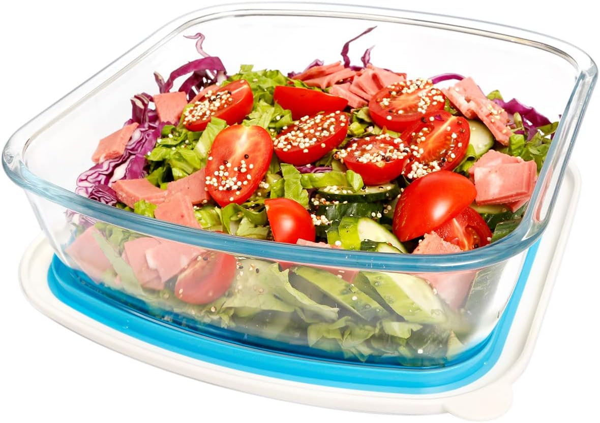 Amazon.com: Pyrex 222 Square Clear Glass Baking Dish - 2 Pack Made in ...