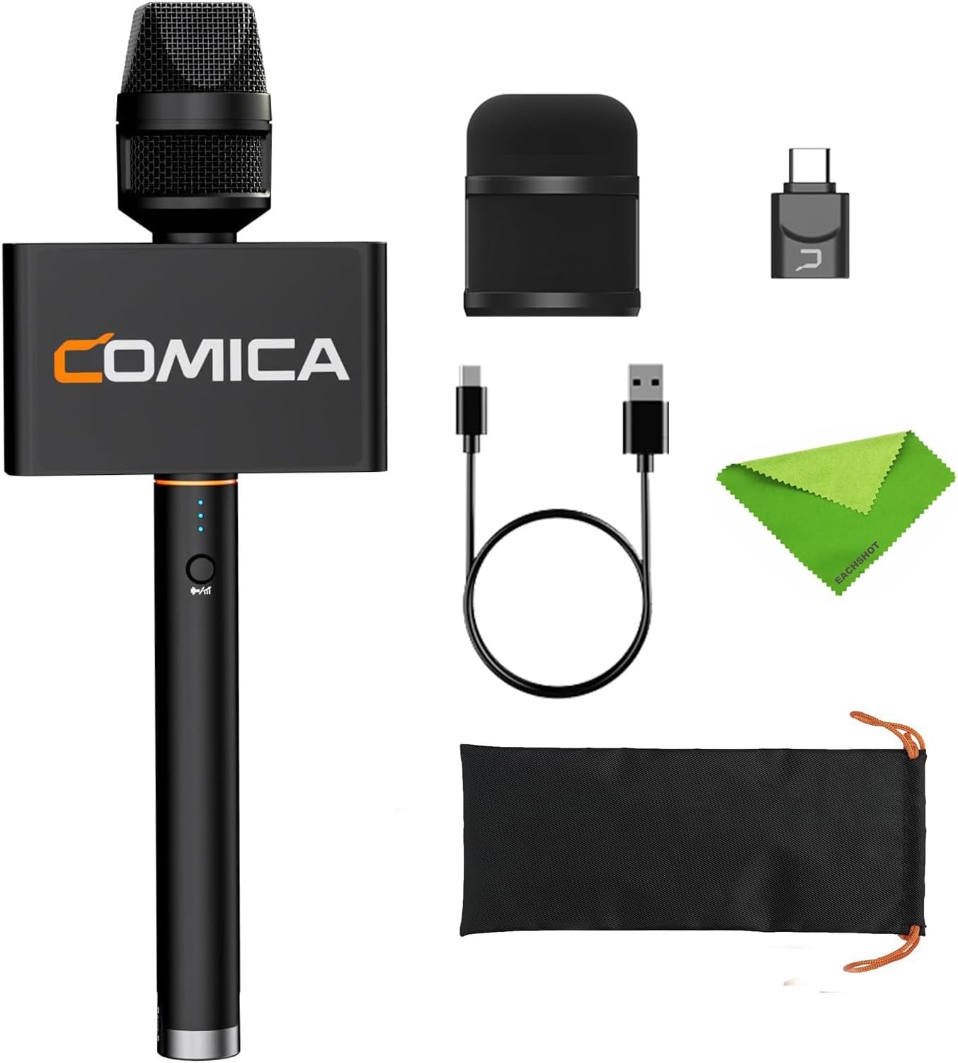Amazon.com: COMICA Revo S Wireless Handheld Interview Microphone ...