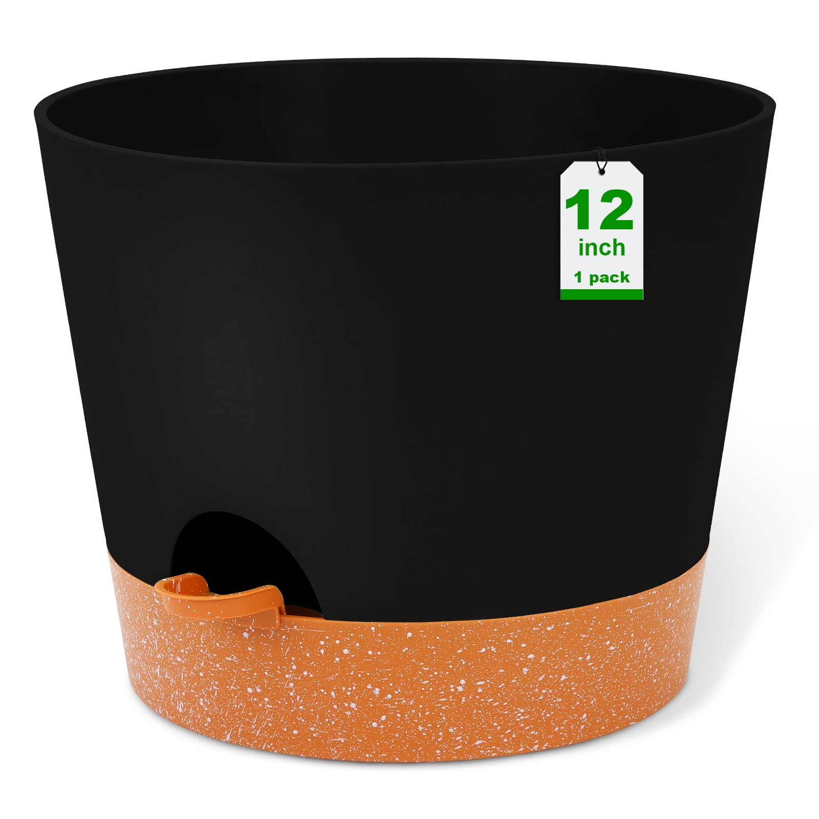 Snapklik.com : GARDIFE 12 Inch Plant Pots, Planters, Self Watering Pots ...