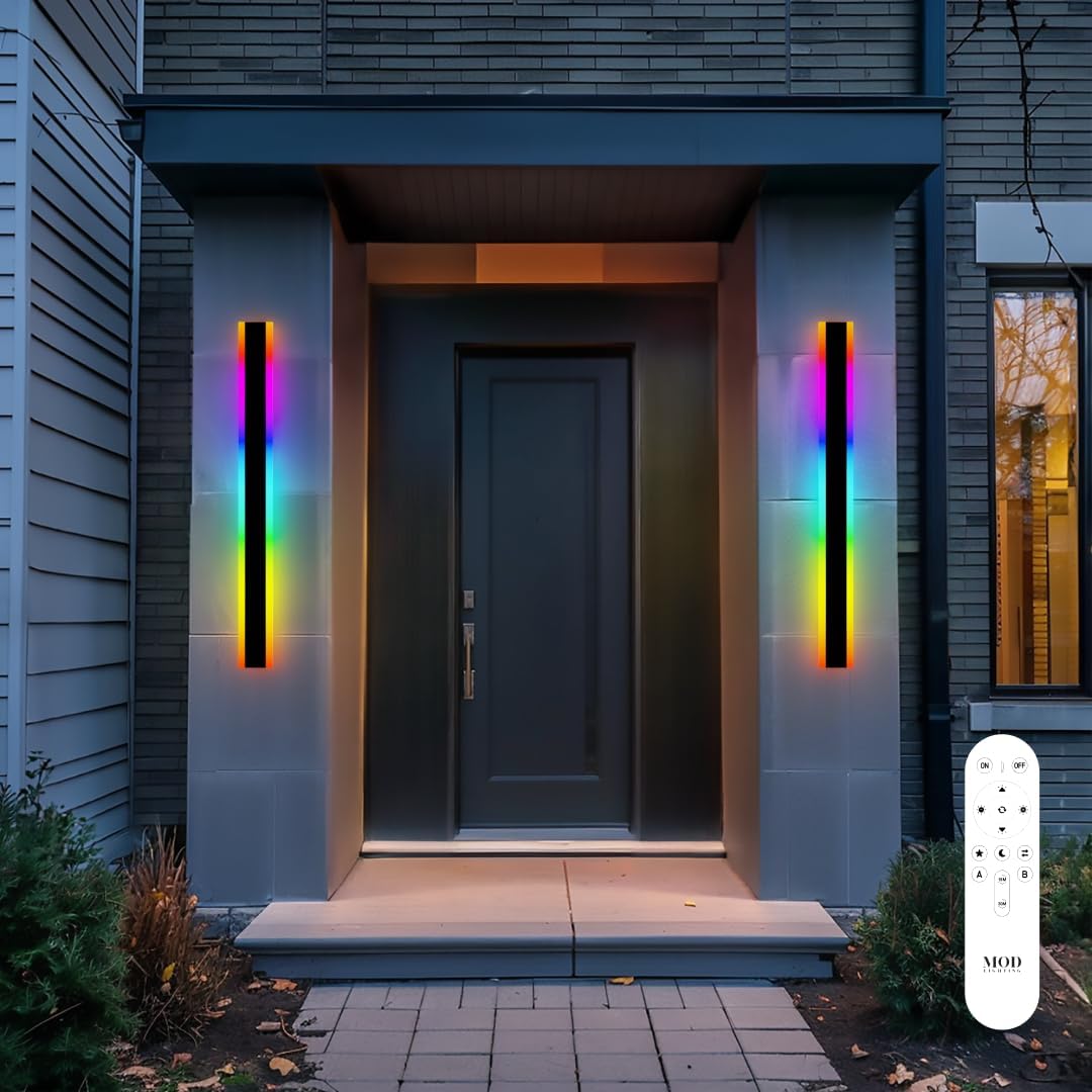 𝗠𝗢𝗗 𝗟𝗜𝗚𝗛𝗧𝗜𝗡𝗚 Haylen RGB | Waterproof Outdoor Wall Lights, Dimmable with ...
