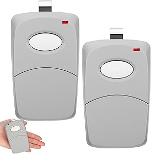 Kingdder 2 Pcs 1 Channel Gate Opener Remote Compatible with Multi Code ...