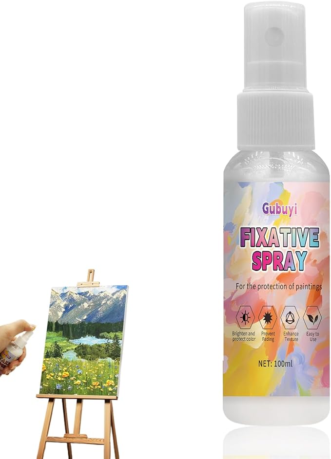 100ml Spray Fixateur Fixatif, Spray Fixateur Fixatif pour Pastel ...
