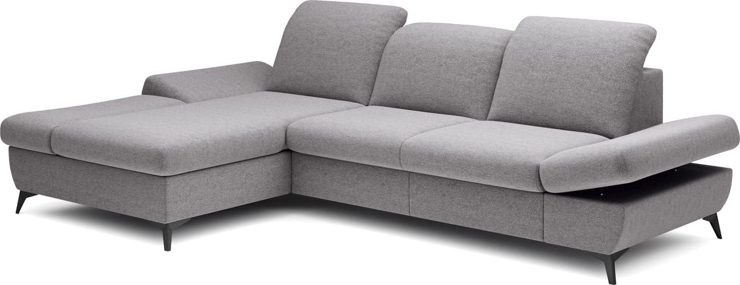 HomeSpace24 Ecksofa mit Schlaffunktion und Bettkasten - Eckcouch L-Form ...