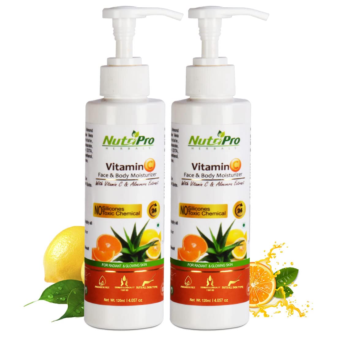 Buy NutriPro Vitamin C Face & Body Moisturizer | With Vitamin C & Aloe ...
