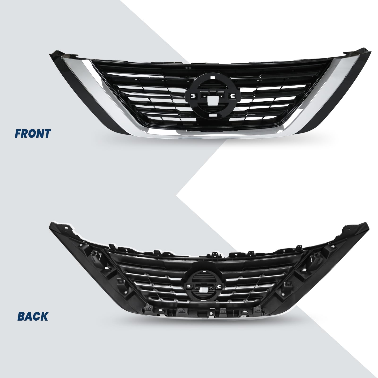 Snapklik.com : Kspeed Front Bumper Black Air Intake Grille Replacement ...