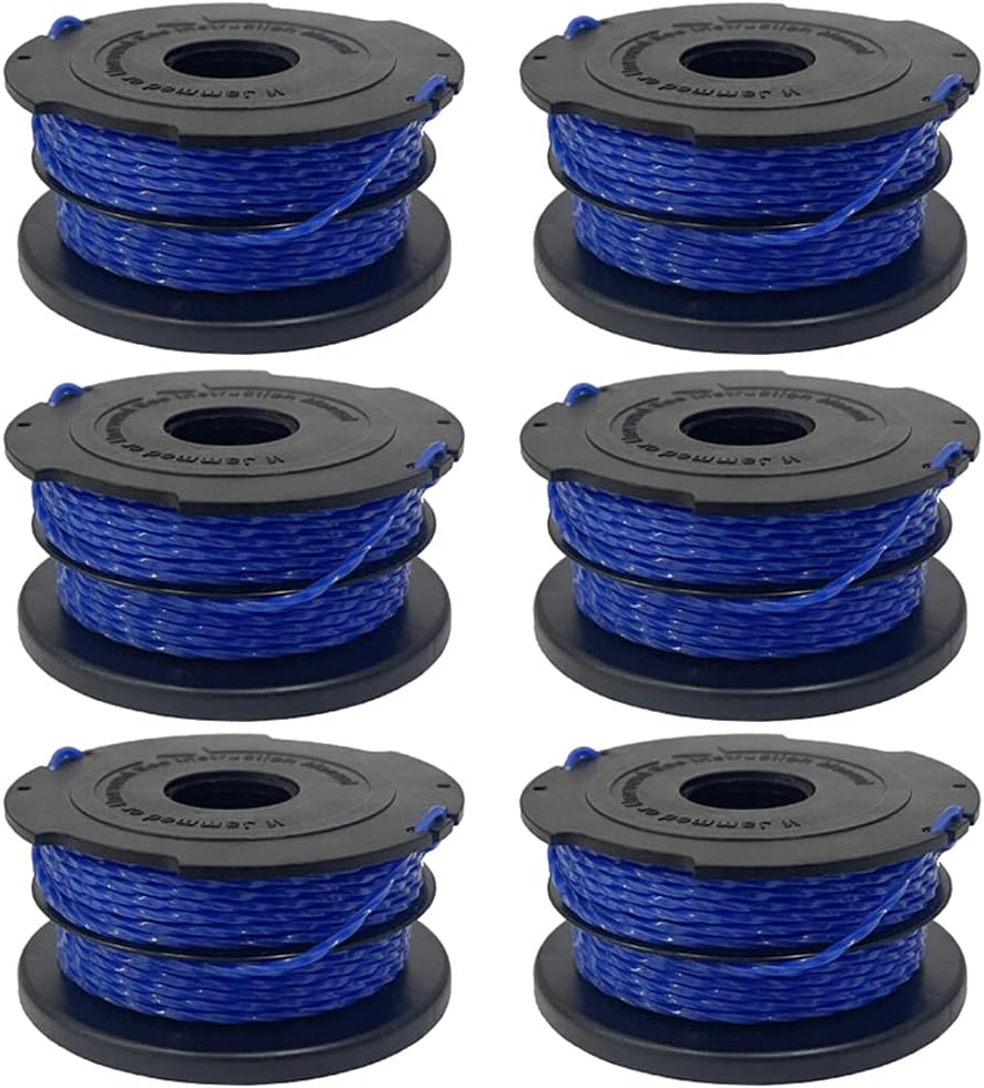 liuer 6 Pacchi Rocchetto Filo para Tagliabordi Black Decker Bobina di ...