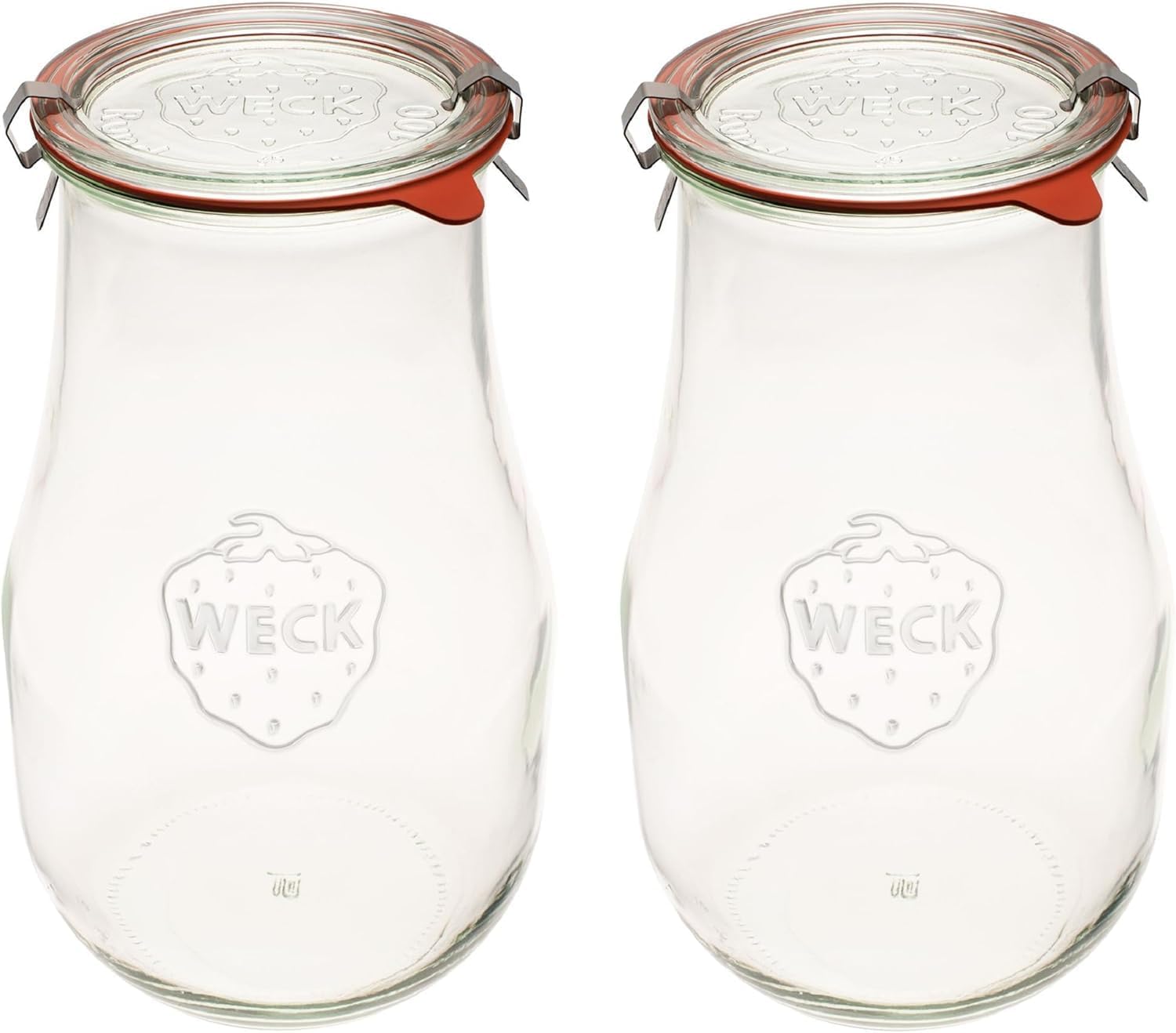 Amazon.com: Weck Jars - 1 Liter - Large Sour Dough Starter Jars - Tulip ...