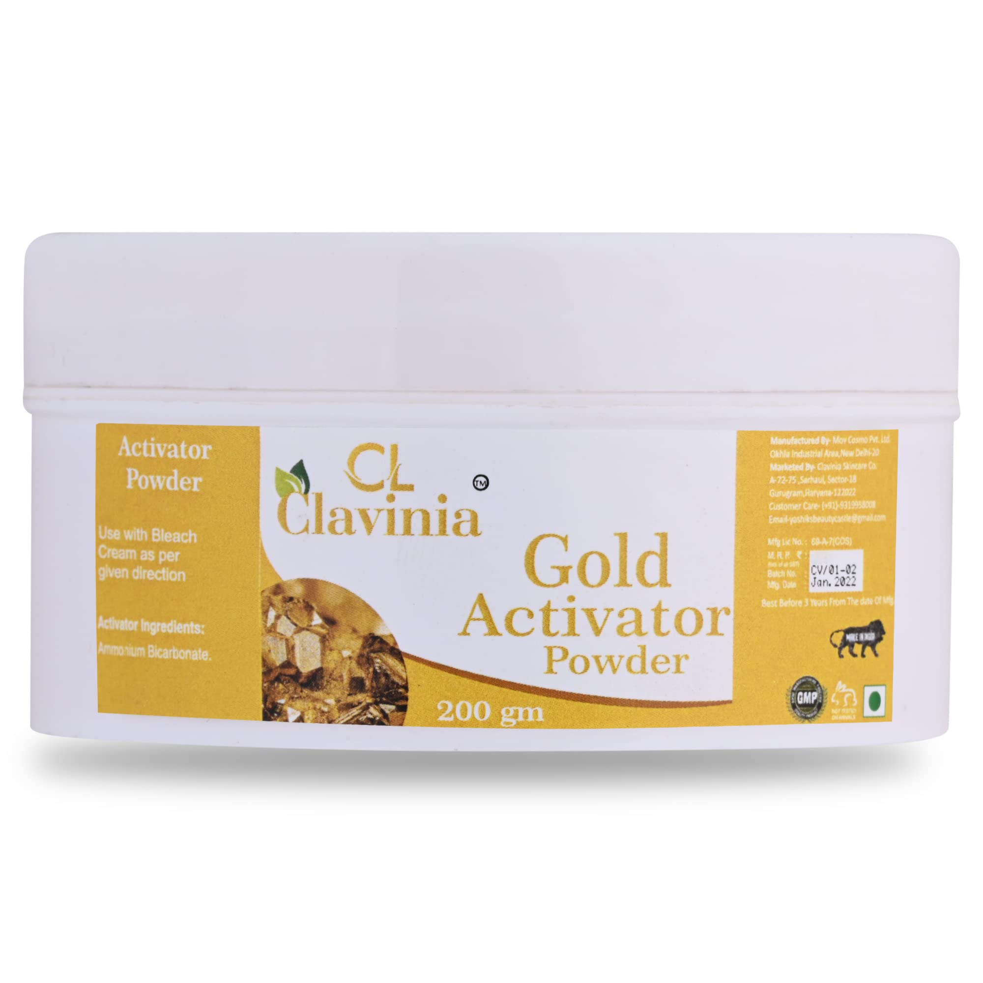 Clavinia Gold Bleach Activator 200 gm : Amazon.in: Beauty