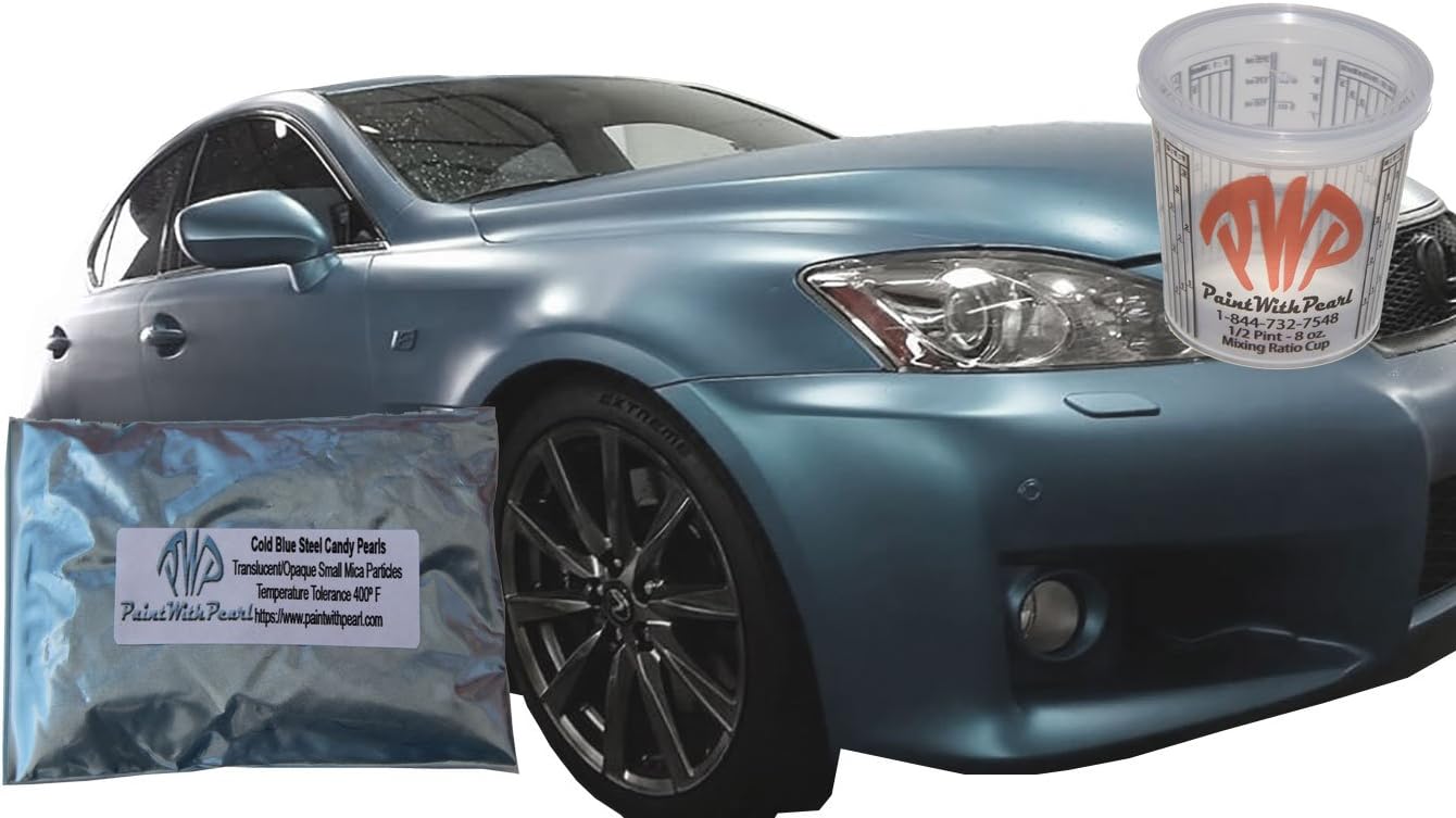 Amazon.com: 25g Cold Blue Steel Candy Paint Powder, Metallic Paint ...