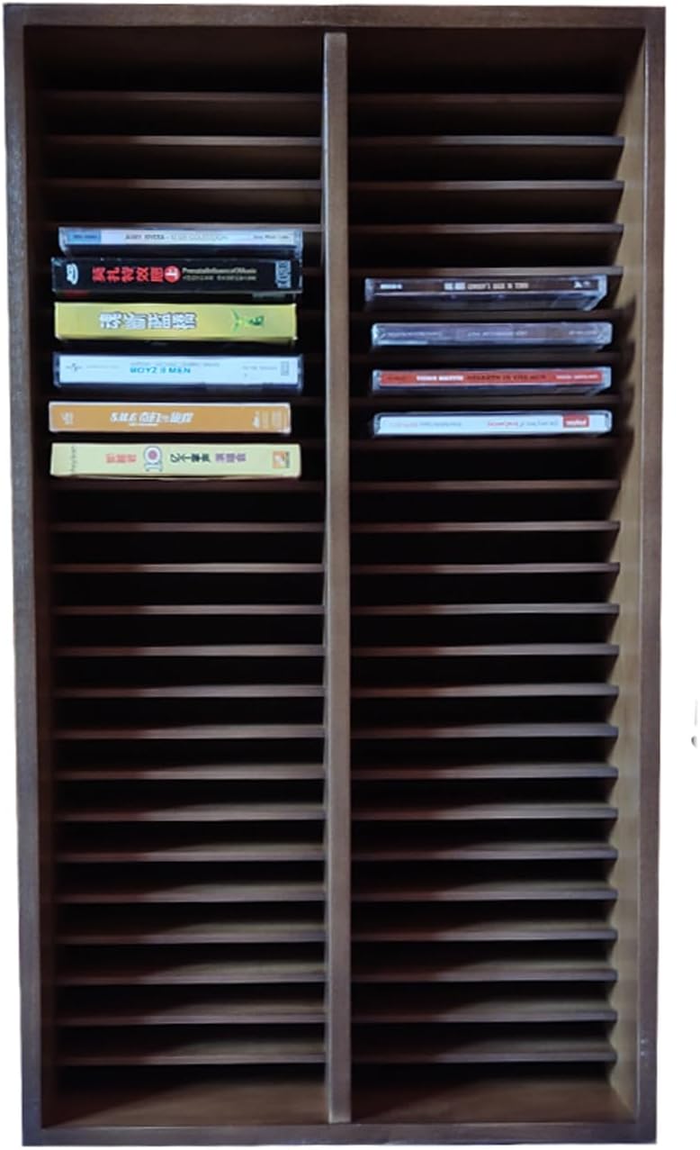 Vintage Wood Music Album Store Rack,CD Tape Storage Shelf,Bookshelf ...