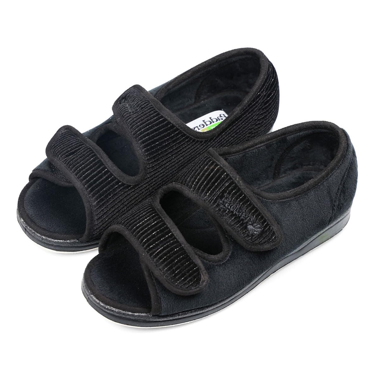 Padders Lydia Super Wide 6E Fitting Womens Memory Foam Slippers: Amazon ...