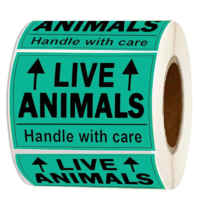 Buy Remarkable Live Animals Please Handle with Care Stickers,2 X 3 Inch ...