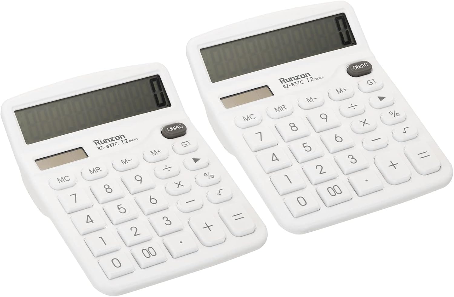 Amazon.com : PATIKIL Desk Calculator, 2 Pack 12 Digits Large LCD ...