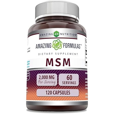 Amazon.com: Amazing Formulas MSM 2000 mg Per Serving Supplement | 250 Capsules ...