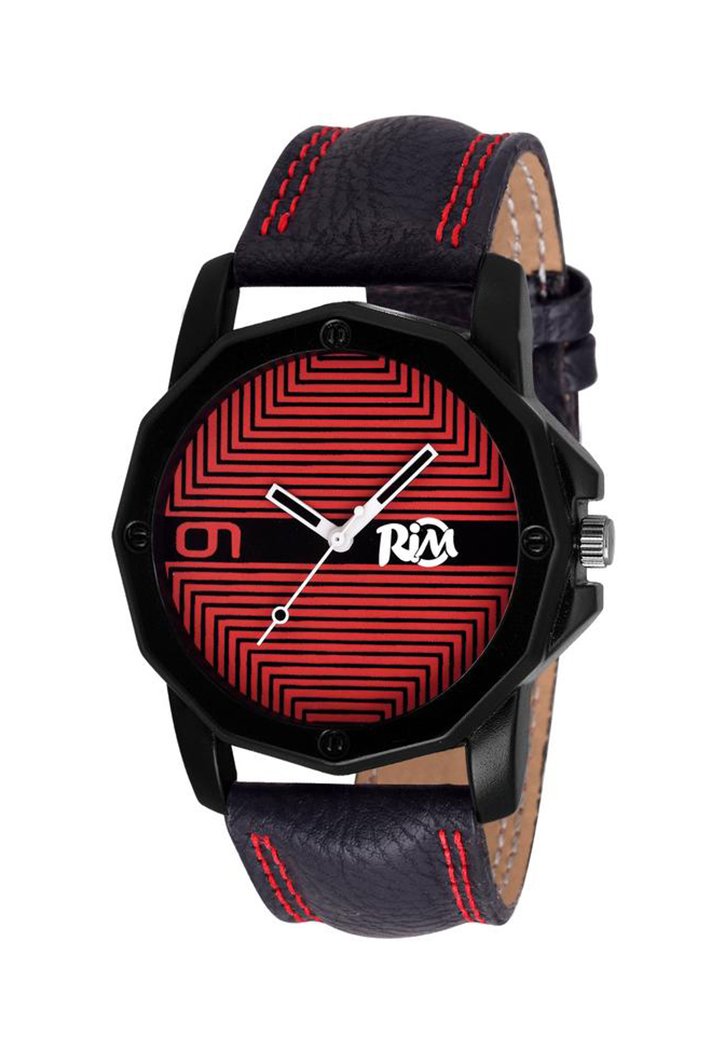 RIOM Analog Red Dial Men's Watch - Riom-M-33 : Amazon.in: Fashion