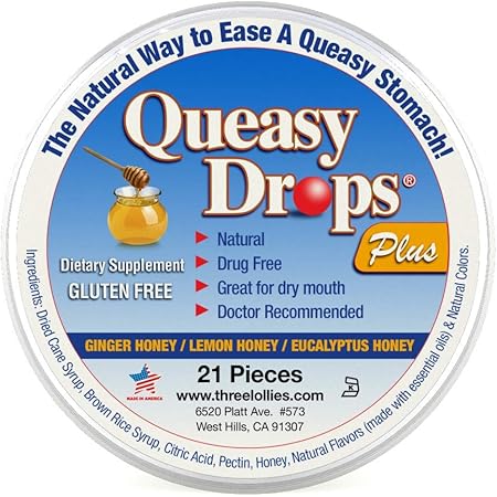 Amazon.com: Queasy Drops | 3 Pack: 21 Drops Each | Drug Free & Gluten ...