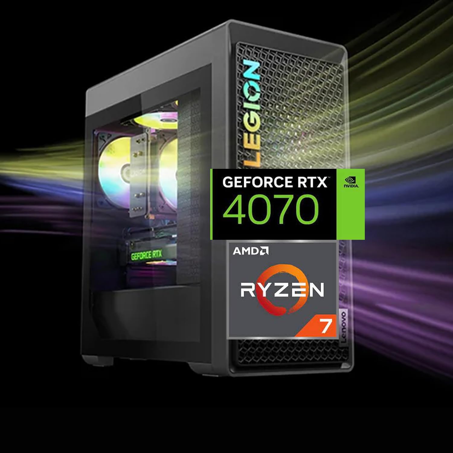 Amazon.com: Lenovo Legion T5 Gen 8 Gaming Tower Desktop, AMD Ryzen 7 7700, NVIDIA GeForce RTX ...