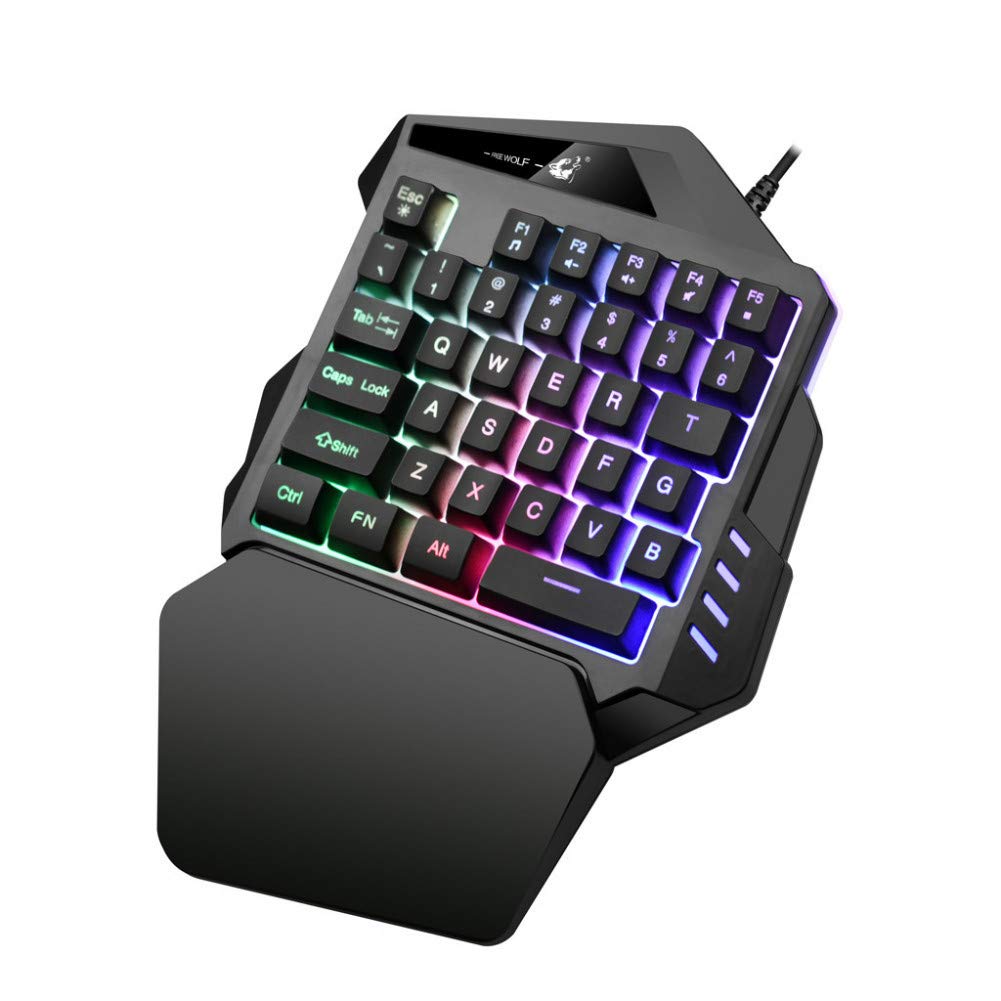Amazon.in: Buy Keyboard Wired Gaming Keypad Mini 35 Keys Led Backlit ...