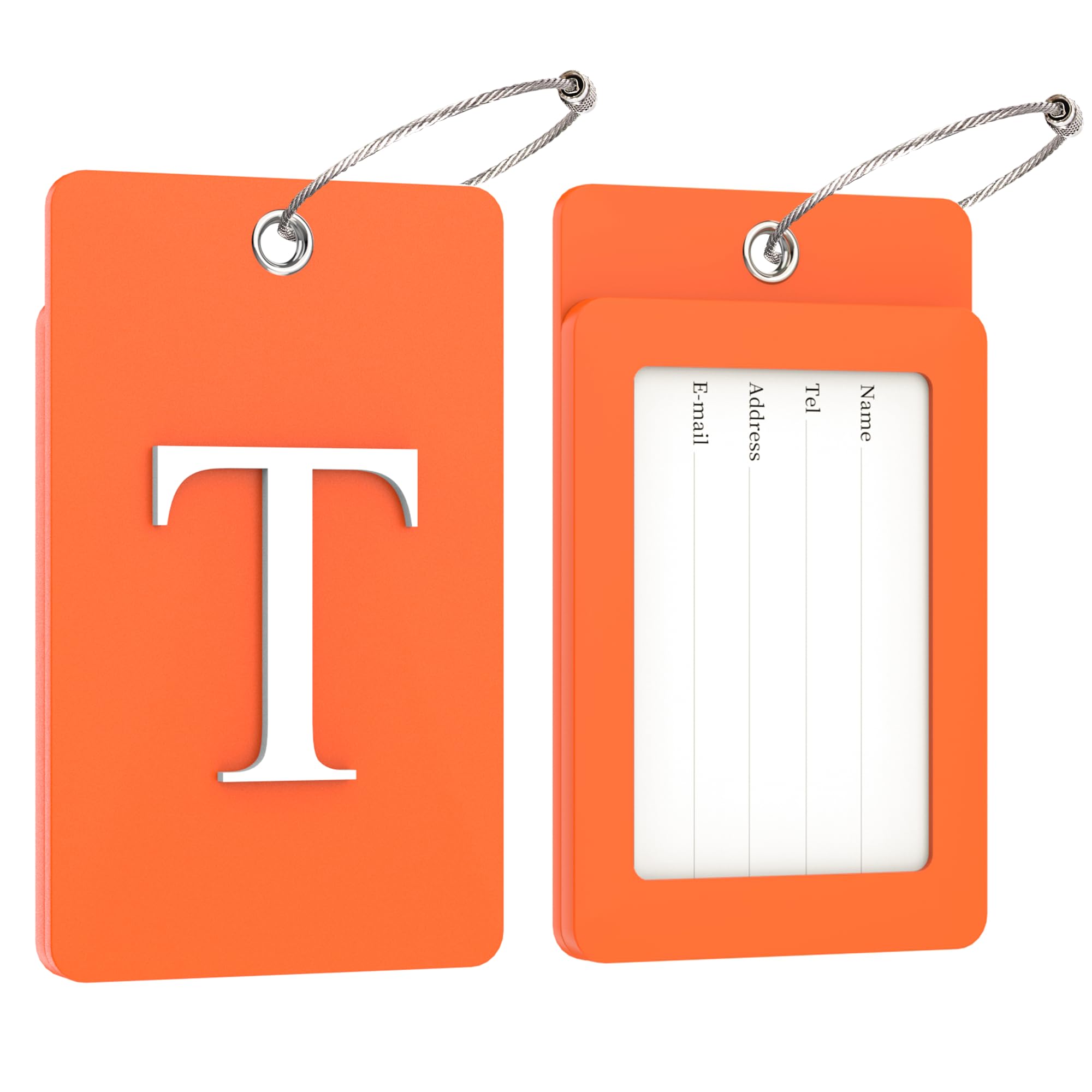 Snapklik.com : Gostwo 2 Pack Luggage Tags For Suitcases, 26 Initial ...