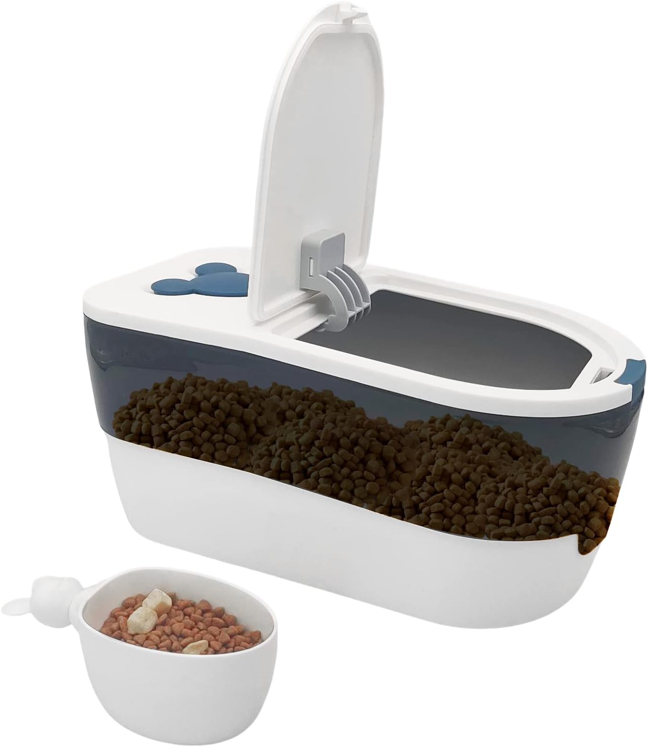 Amazon.com: Tioncy 2 Pack Airtight Pet Food Storage Container Cat Dog ...