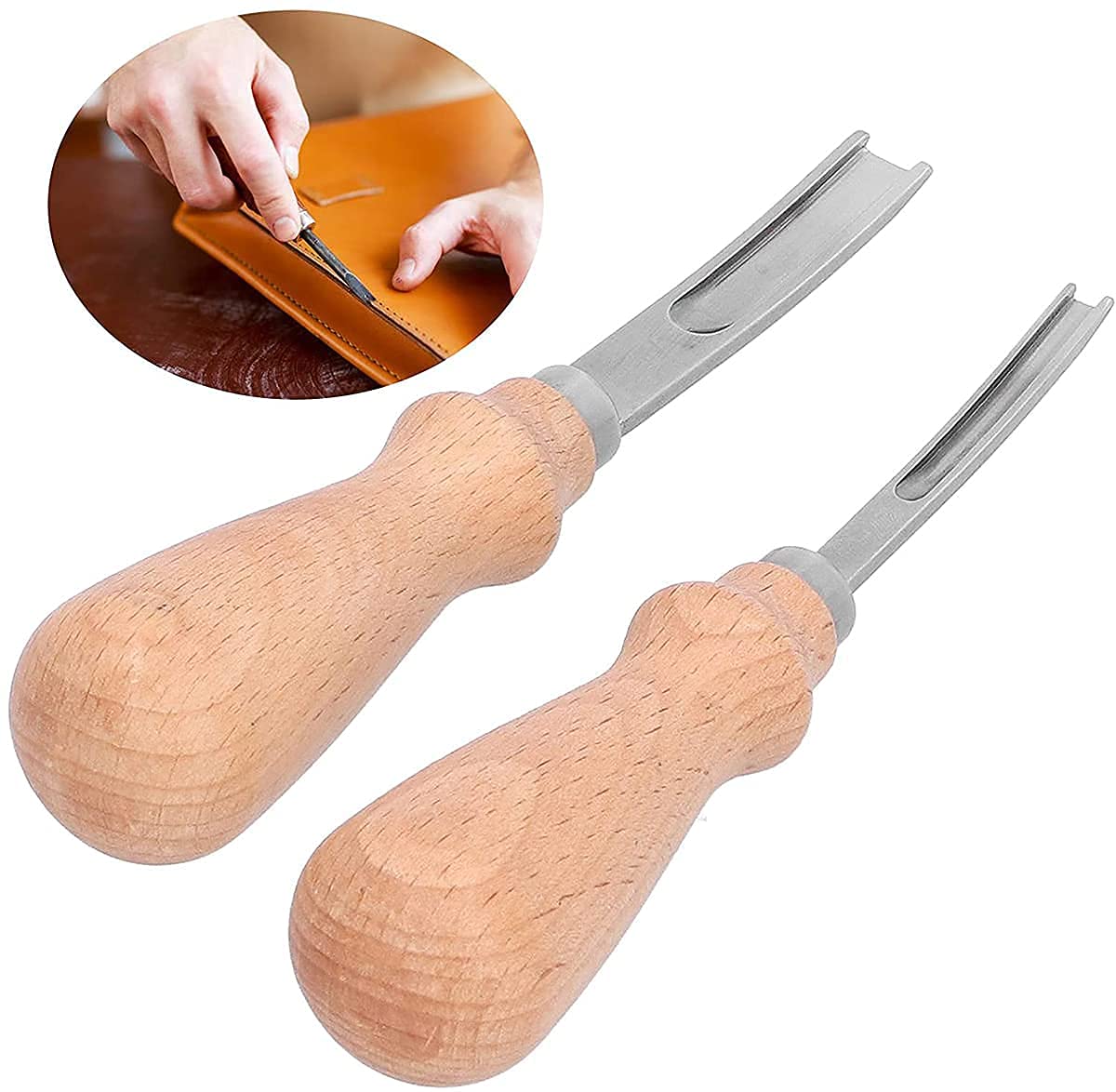 Buy Leather Tools Cowhide Sharpener Manual DIY Leather Carving Leather ...