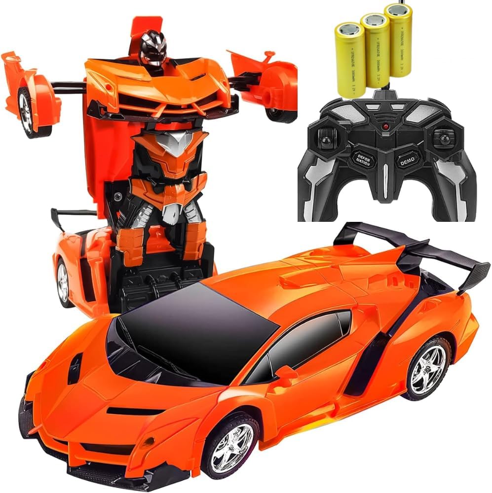 E-ROYAL SHOP Remote Control 2 in1 Convertible Tranfm Robot Car Water ...