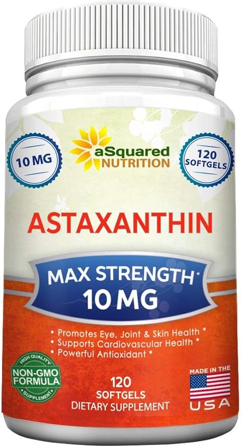 Amazon.com: aSquared Nutrition Astaxanthin Supplement - Natural ...