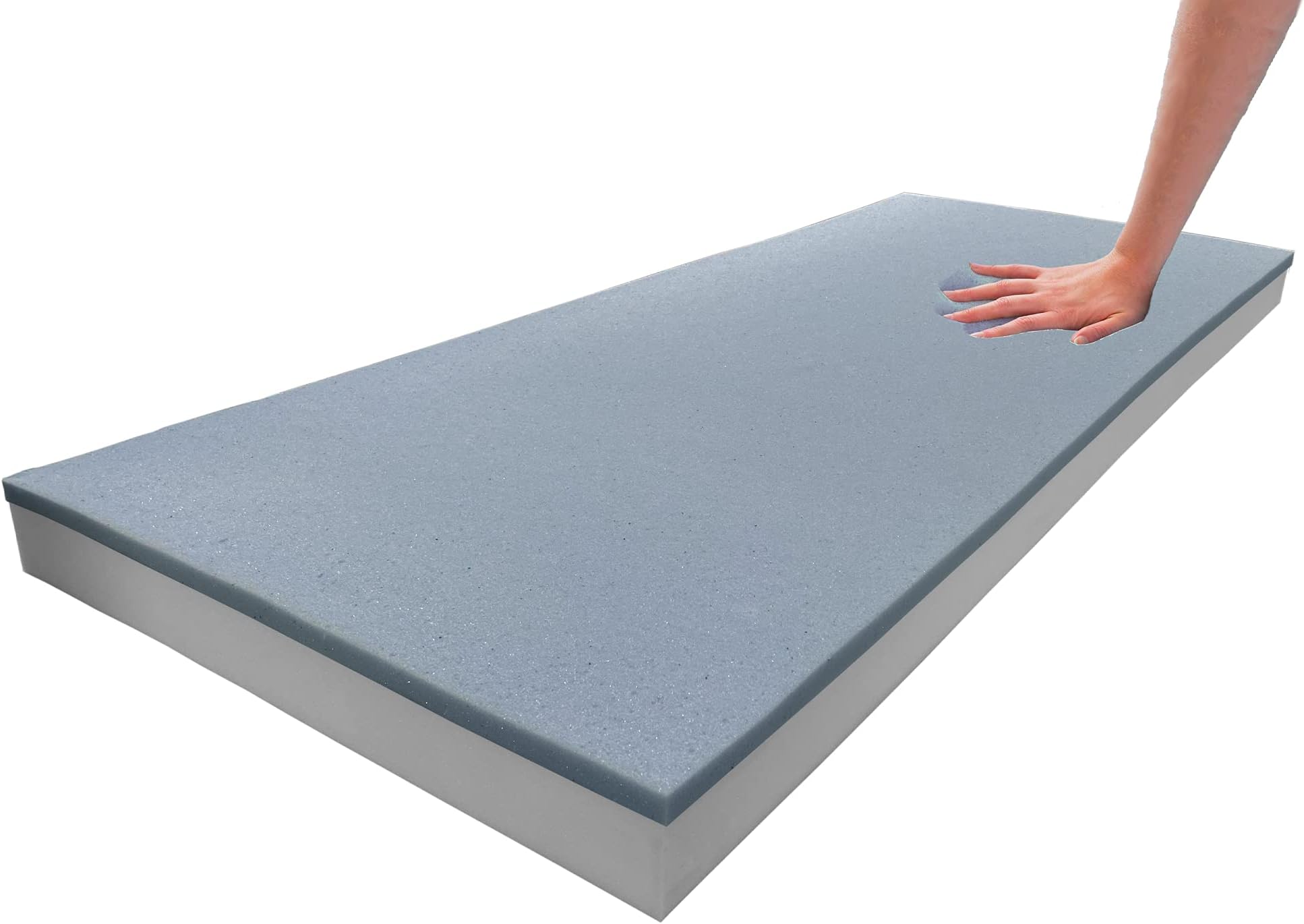 Amazon.com: Foamma 4" x 24" x 72" Gel Memory Foam, High Density Foam ...