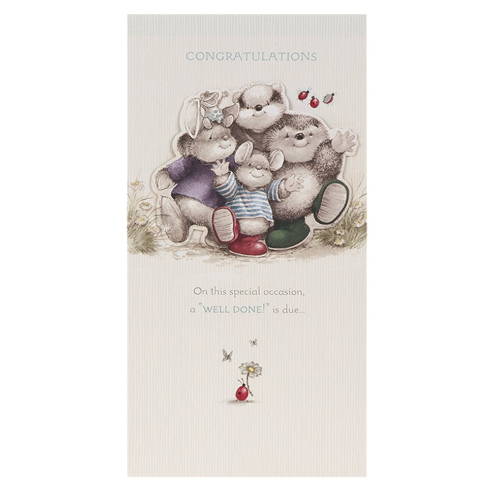 Hallmark Congratulations Card 'Well Done' - Medium Slim : Amazon.co.uk ...