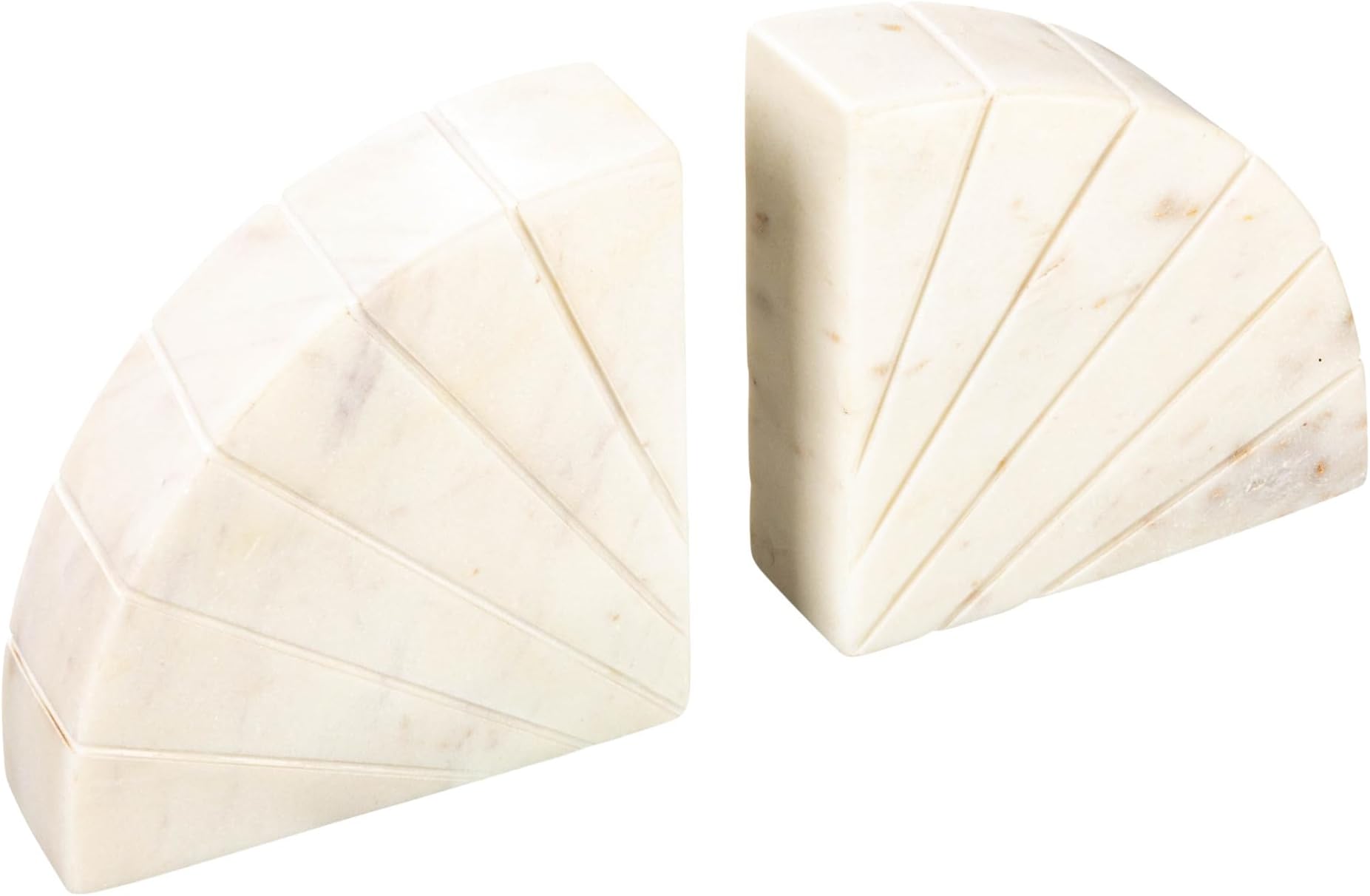 Amazon.com: Creative Co-Op, White Modern Arched Semicircle Marble ...