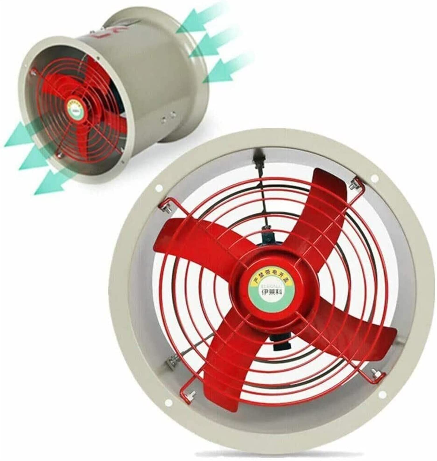 Buy 12 Inch Explosion Proof Exhaust Fan,2280m3/h 62dB Explosion Proof ...