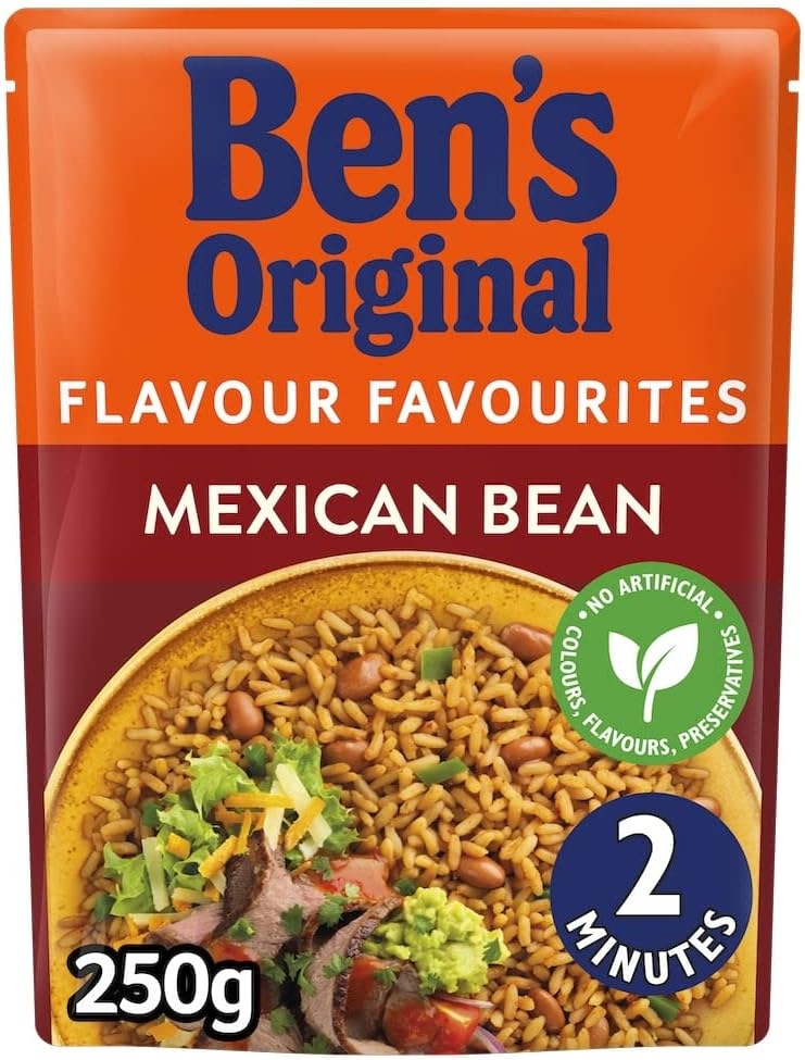Ben's Original Mexican Beans Microwave Rice 250g : Amazon.co.uk: Grocery