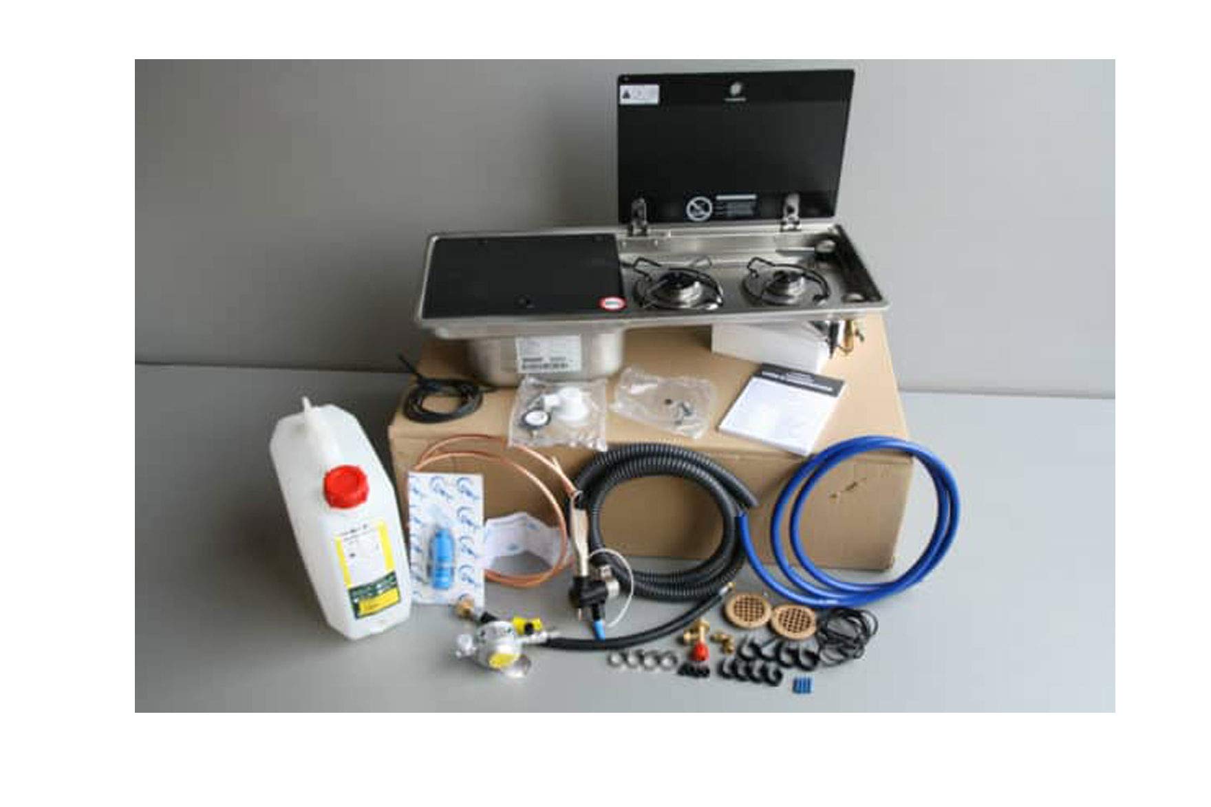 Buy Smev 9722 Left-Hand Sink with double Hob - Truma Regulator ...