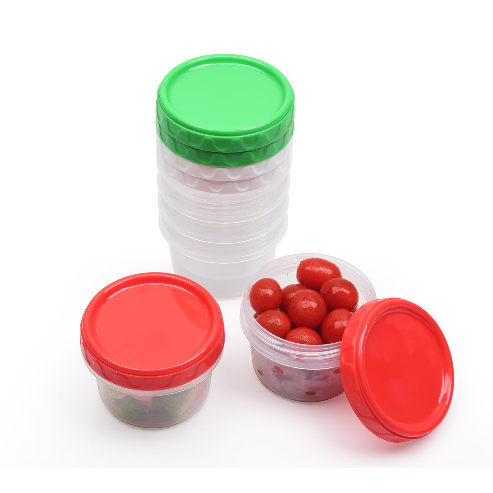 Amazon.com: EONJOE 8 oz Small Freezer Containers with Lids Stackable ...