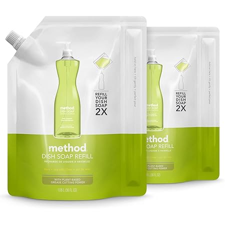 Amazon.com: Method Gel Dish Soap Refill, Lemon Mint, 36 Ounces, 2 pack ...