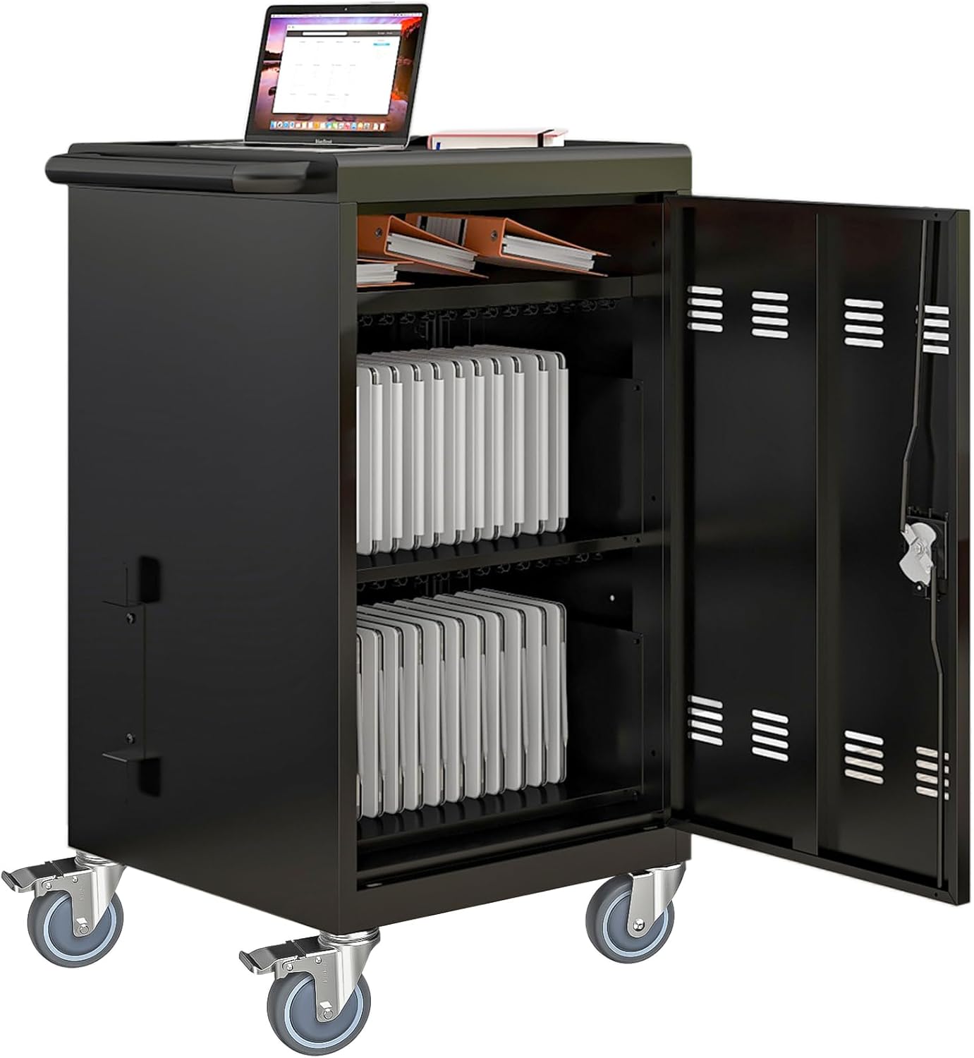 Amazon.com: 32 Device Chromebook Charging Station Mobile Charging Cart ...