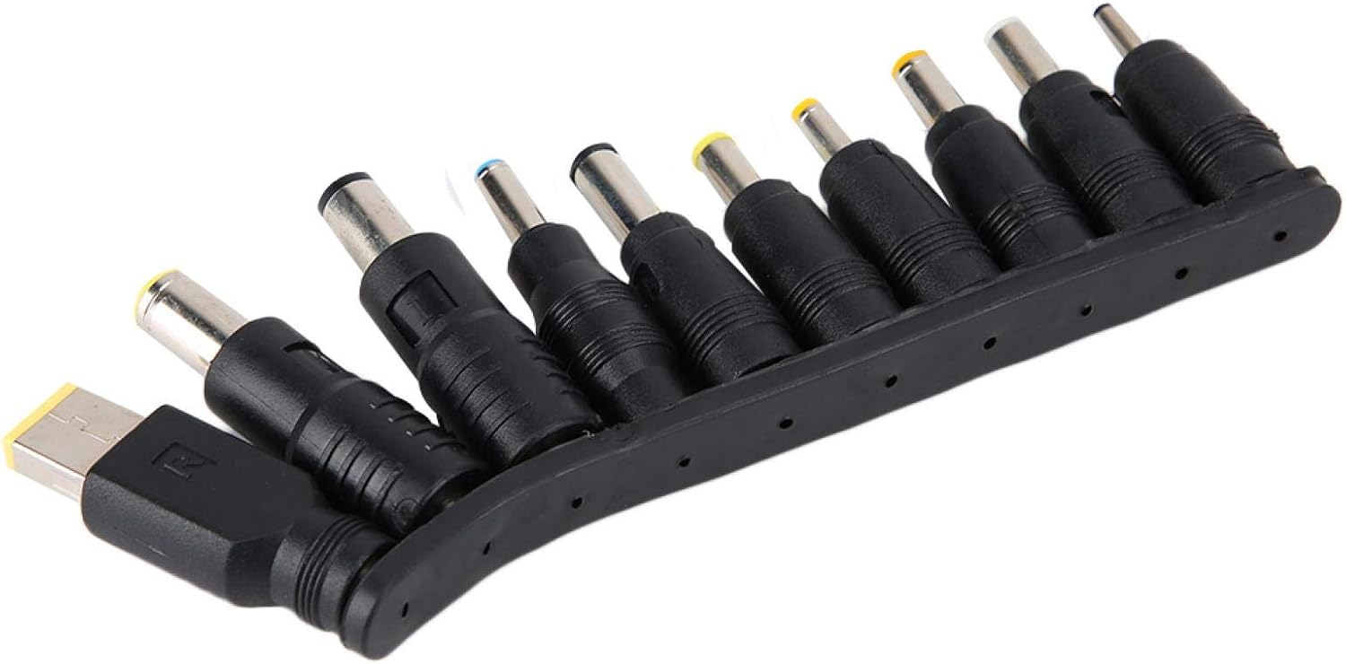 DC Power Adapter Kits 8Pcs, Universal DC Connectors Plug 5.5mm x 2.1mm ...