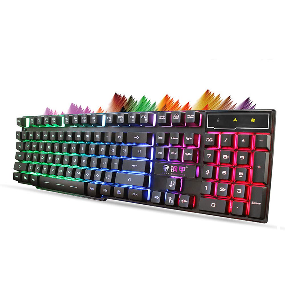 Buy Dandan Game Keyboard Rainbow Backlight Mechanical Feeling ...