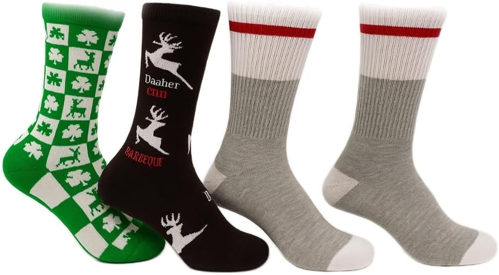 Amazon.com: Acecare Hunting Socks for Men Gift Set – 4 Pairs Novelty ...