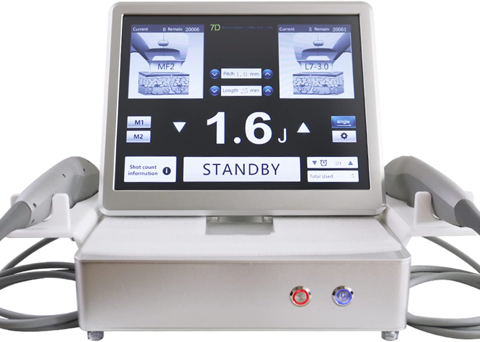 Amazon.com: Portable 7D Skin Care Beauty Machine with 2 Handles 110V ...