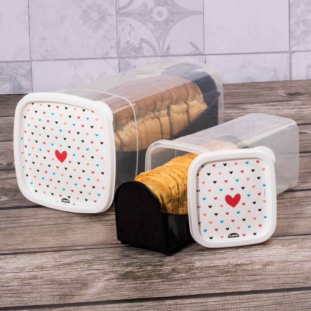 Amazon.com: Plasutil Bread Storage Container Bundle with Toast Saltine ...