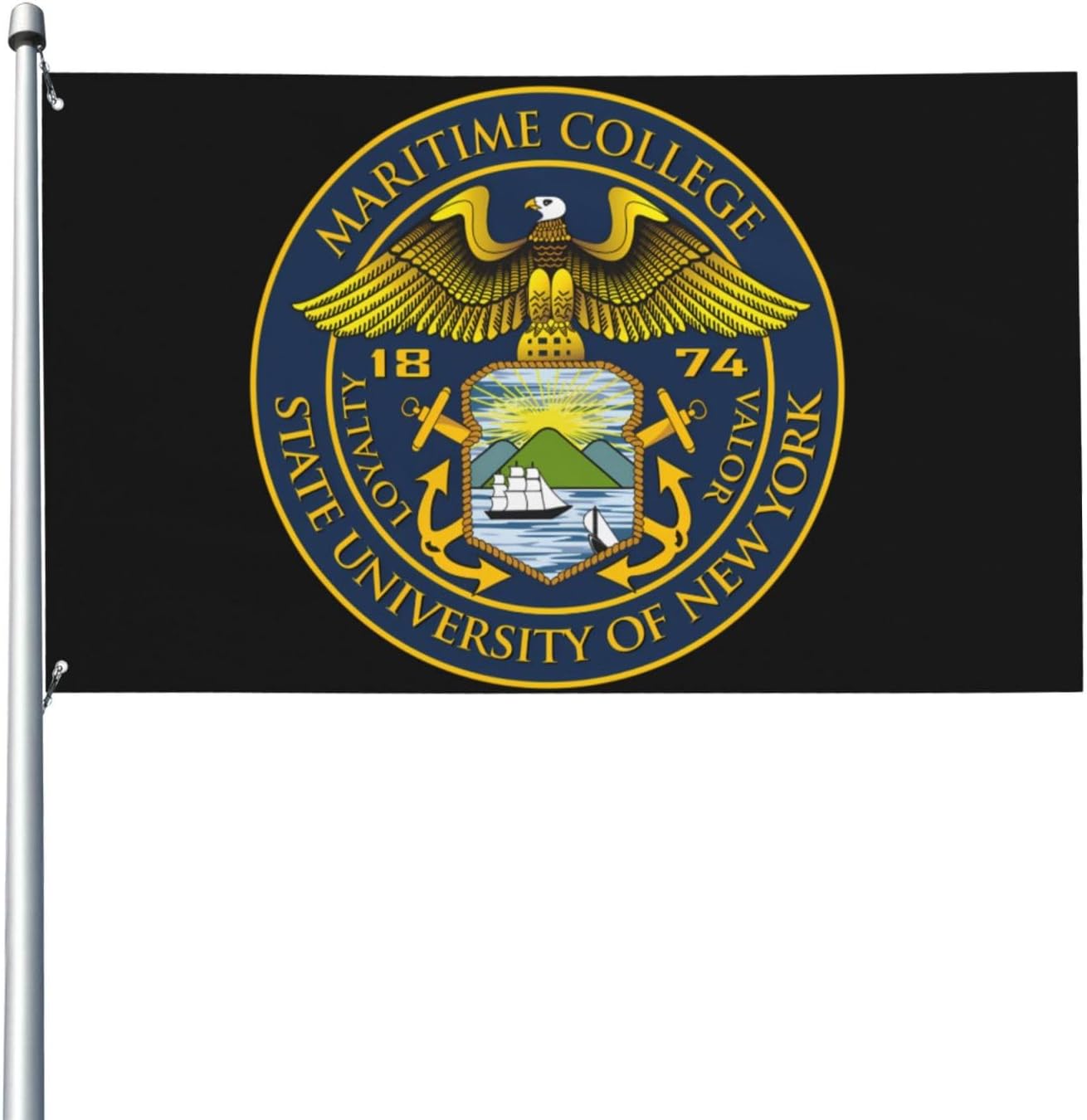 Amazon.com : Suny Maritime College Flag 3x5 Ft Poster Outdoor Garden ...